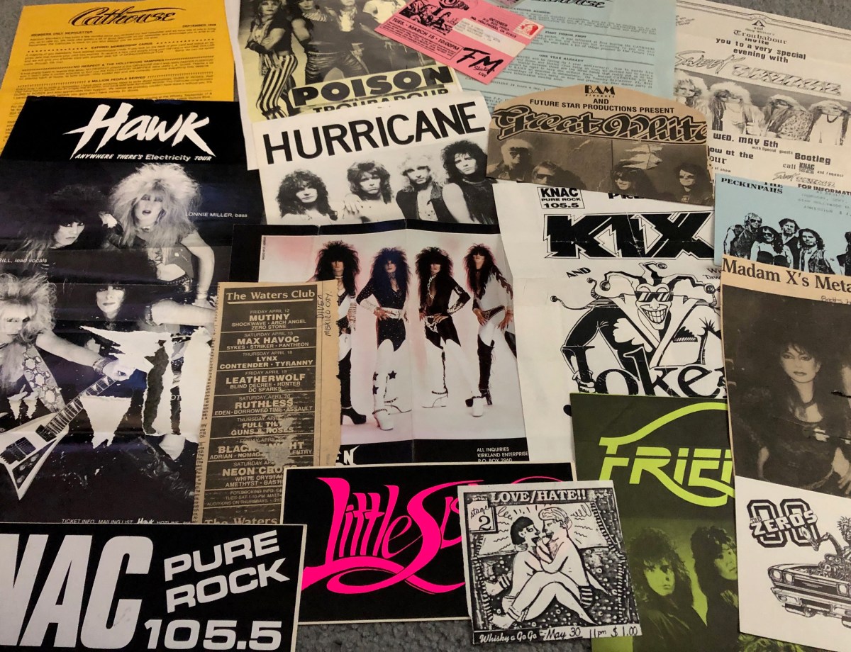 1984-1989 Los Angeles Sunset Strip Band Flyers – rocksandy.rocks