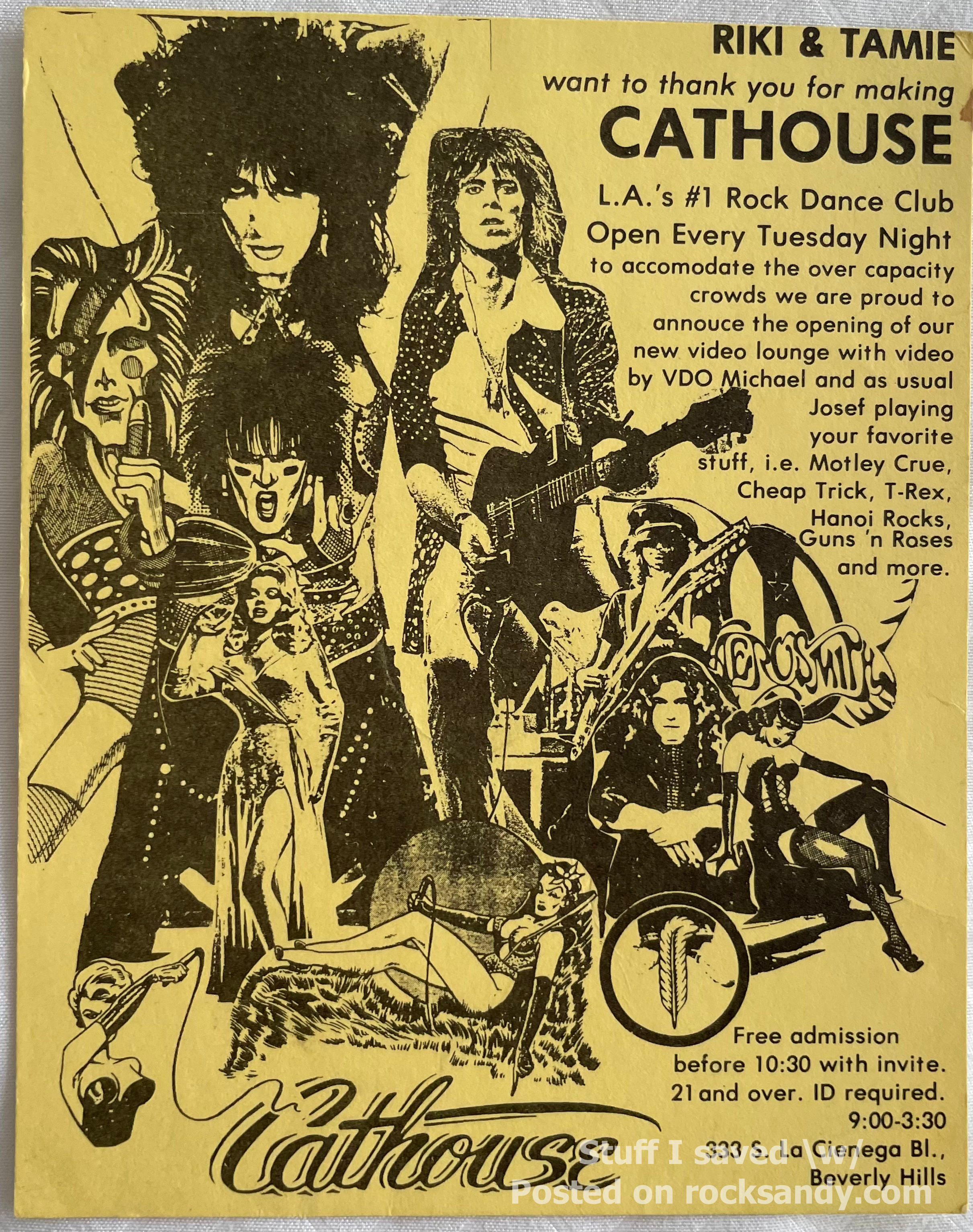 Riki & Taime’s World Famous Cathouse Hollywood – 1986 and Beyond ...